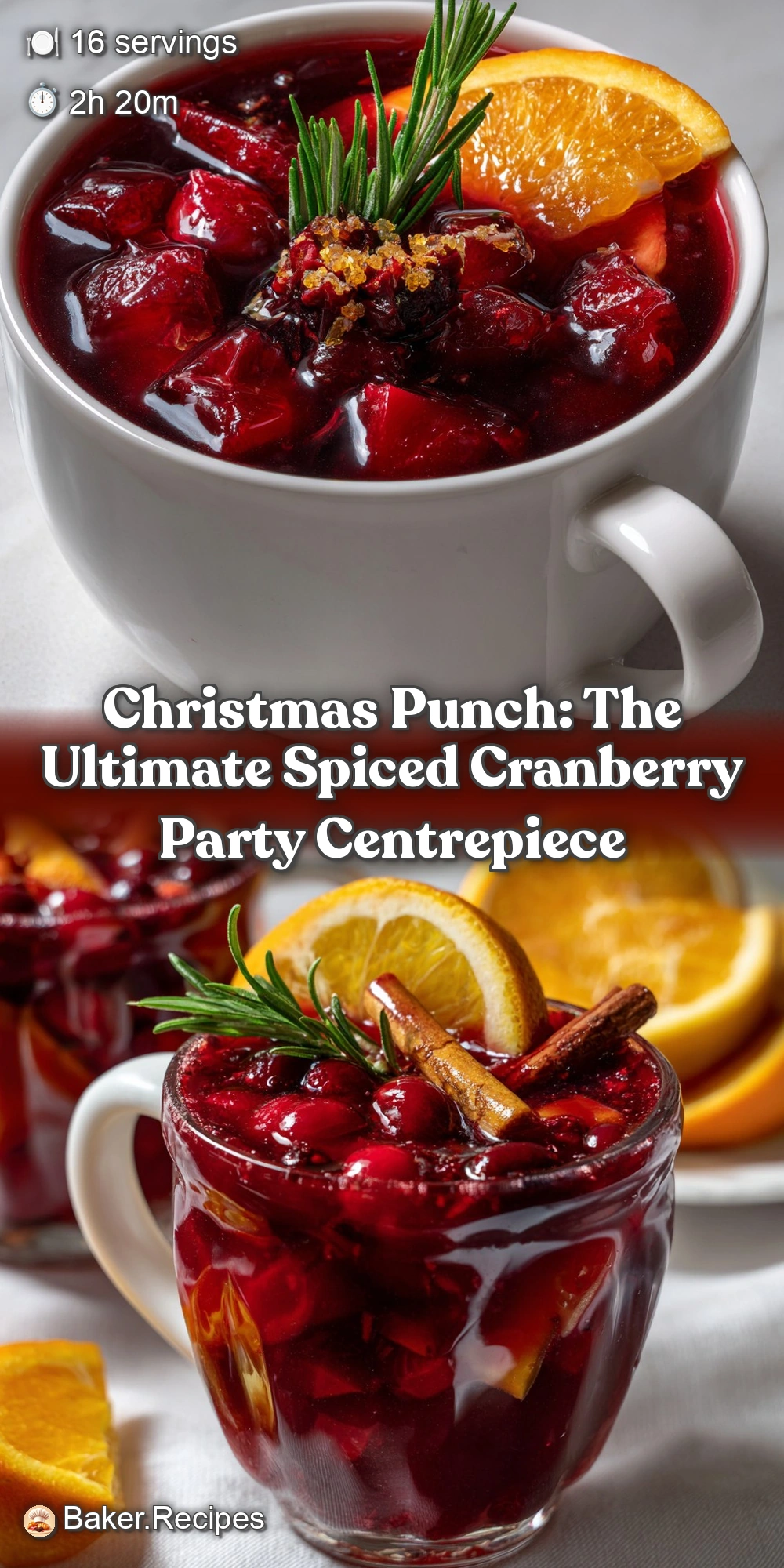 Christmas Punch Recipe: Spiced Cranberry Orange Delight