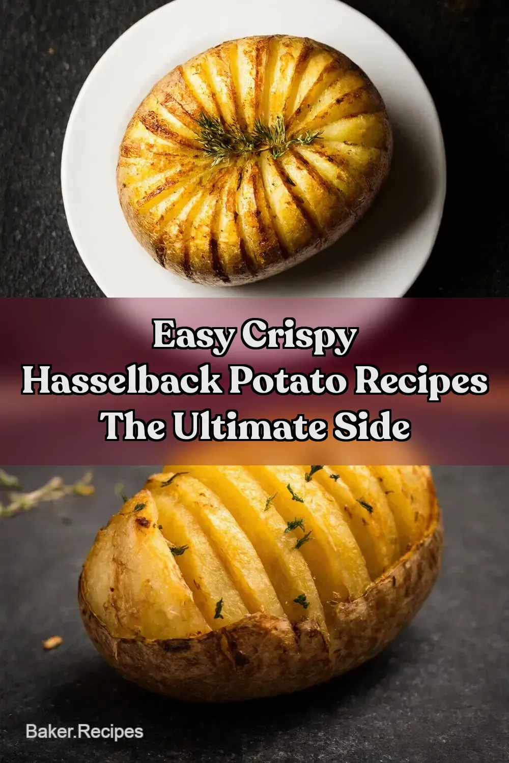 Crispy Garlic Herb Hasselback Potato Recipe My Secret
