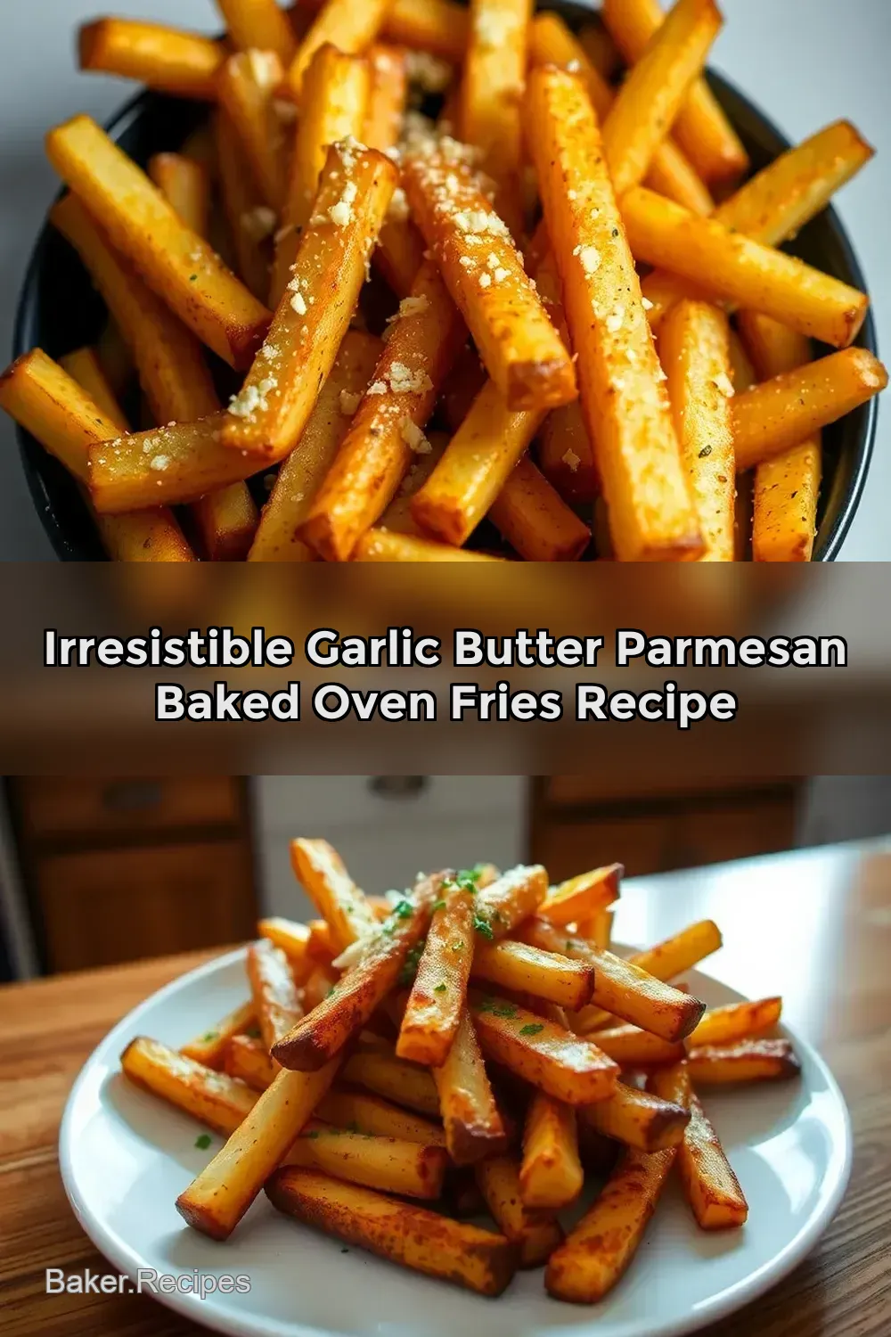 Easy & Delicious Baked Oven Fries: Perfect Garlic Butter…