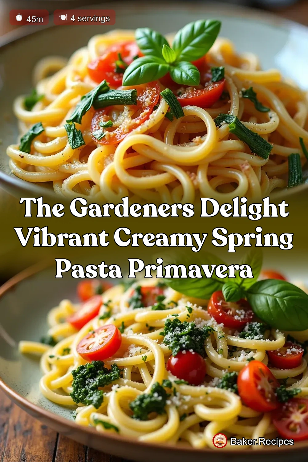 Vibrant Creamy Spring Pasta Primavera Recipe Easy Dinner