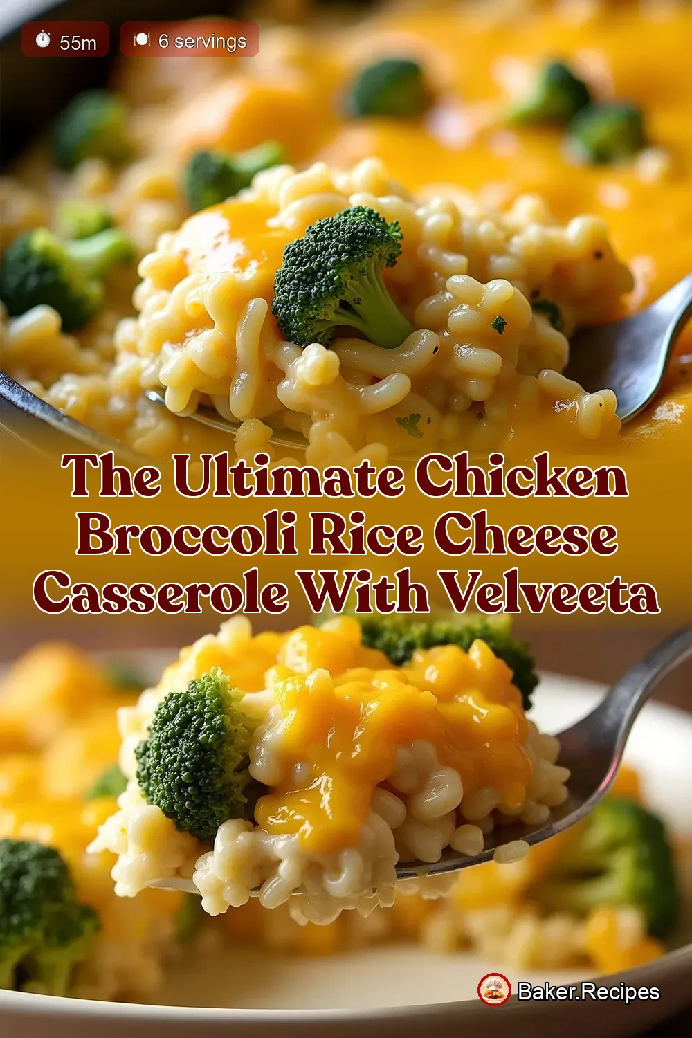 The Best Chicken Broccoli Rice Cheese Casserole with…