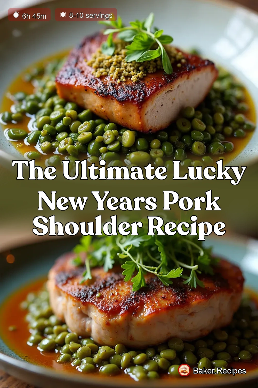 Lucky New Years Pork Roast with Lentils Gremolata - Baker…
