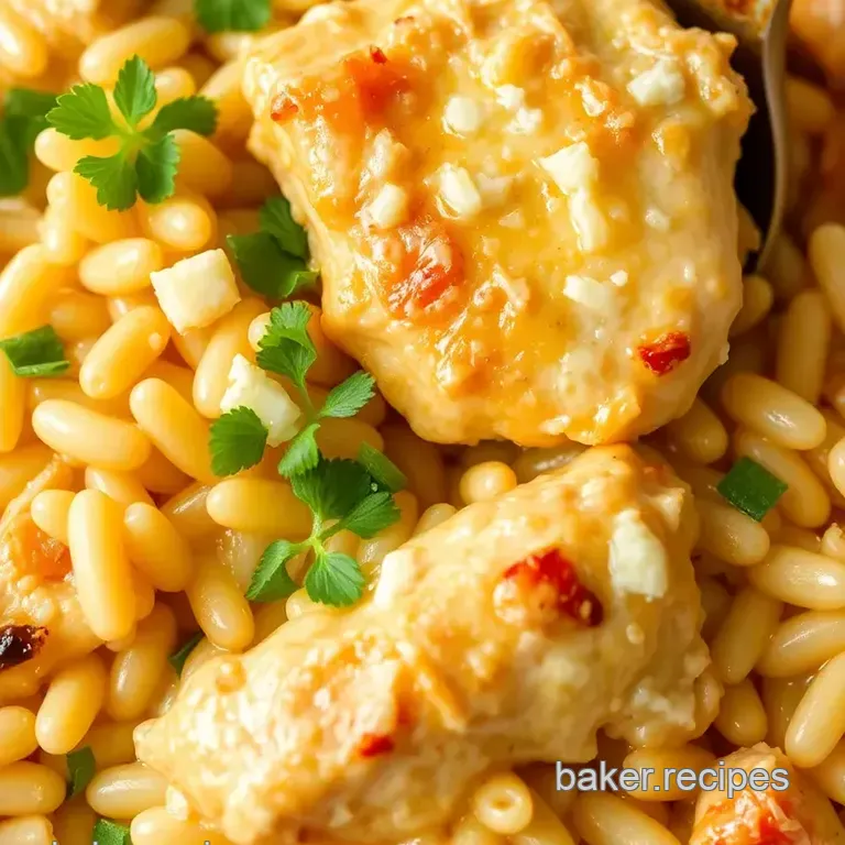 Quick Cheesy Chicken Orzo Bake Delight - Baker Recipes
